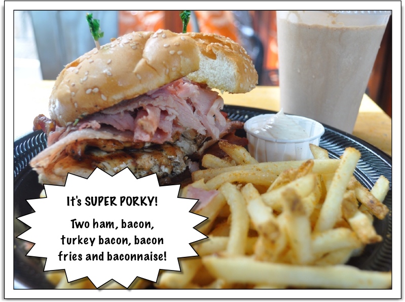 My SUPER PORKY burger @burgershawaii! | ParkRat's Playground